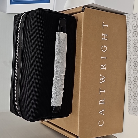 Cartwright Bag or Shaving Case Black Brick Design Travel with Style